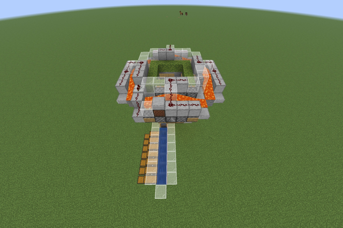 Beginner Bonemeal Farm Minecraft Schematic | donut.build